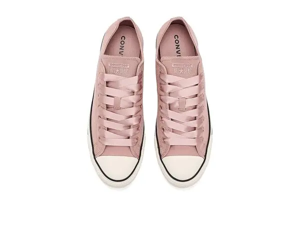 CONVERSE Chuck Taylor All Star Peached Canvas Low Top Lace-up Sneakers - Coral
