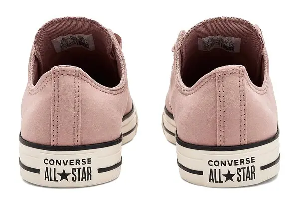 CONVERSE Chuck Taylor All Star Peached Canvas Low Top Lace-up Sneakers - Coral