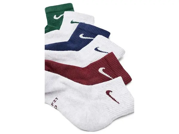Nike Elevated Ankle Socks 6 Pairs - Blue