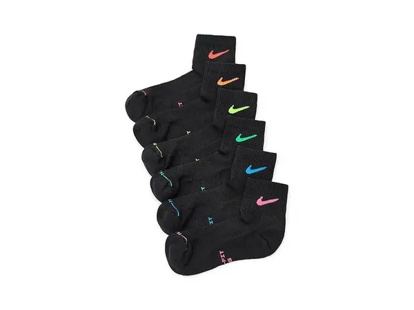 Nike Elevated Ankle Athletic Socks Set Of Six - Multi