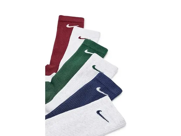 Nike Elevated Crew Socks Set Of Six - Blue