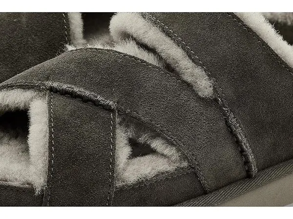 UGG Greenport Cross Strap Slide Slipper - Gray