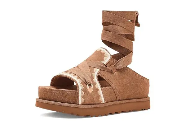 UGG Goldenstar Hi Artistitch Sandals - Tan