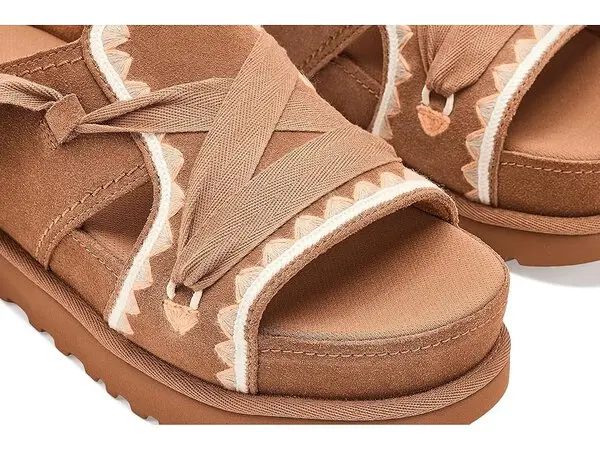 UGG Goldenstar Hi Artistitch Sandals - Tan