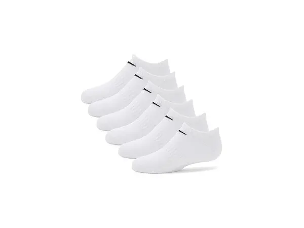 Nike Everyday Lightweight No Show Athletic Socks 6 Pair Pack - White