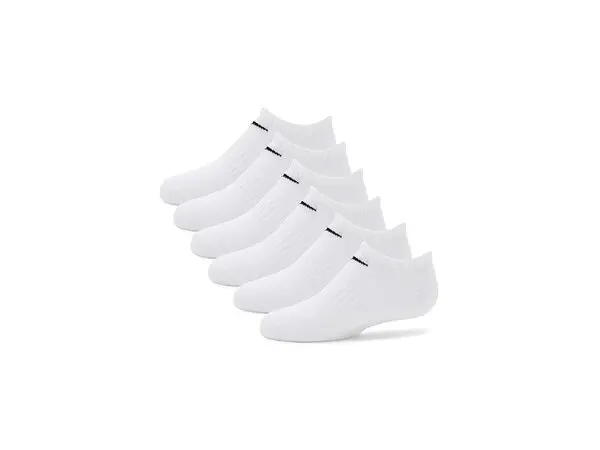 Nike Everyday Lightweight No Show Athletic Socks 6 Pair Pack - White/black