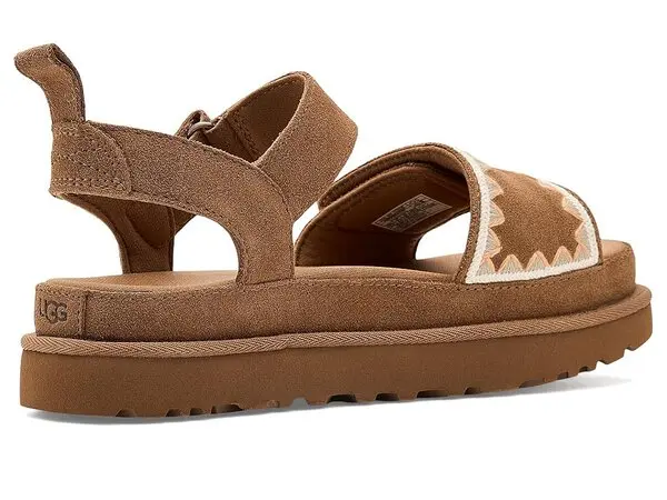 UGG Goldenstar Artistitch Sandals - Brown