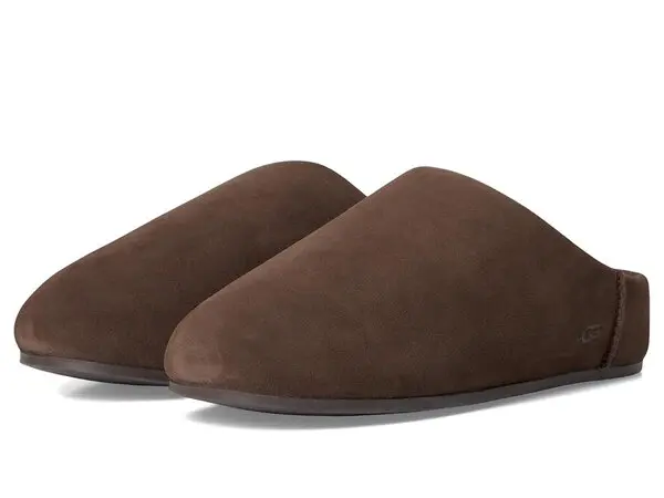UGG Elea Slip-on Suede Slippers - Brown
