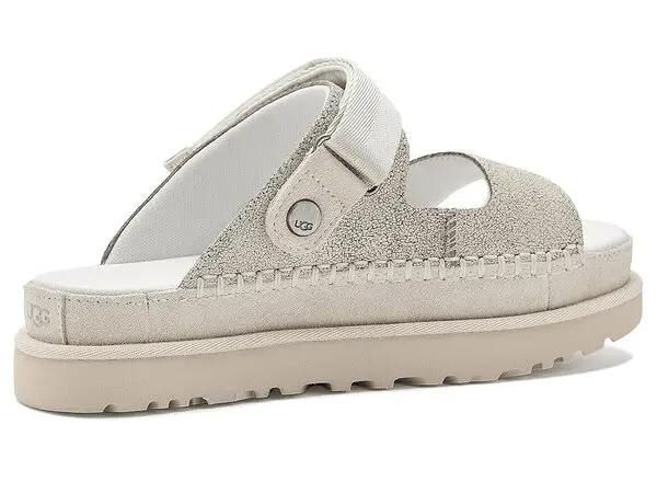 UGG Goldenstar Crackle Glide Sandals - White