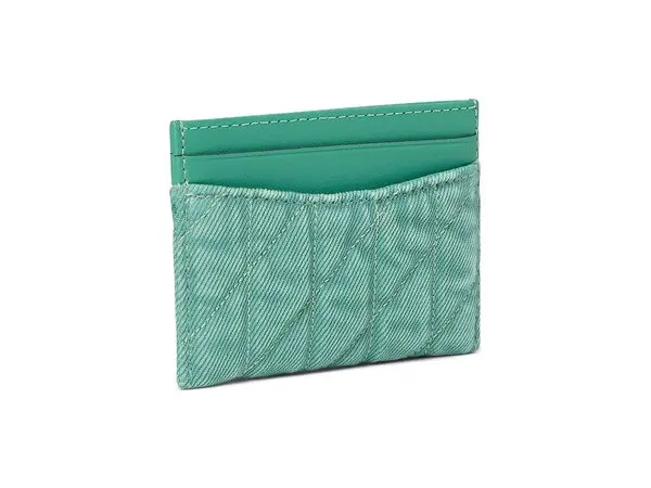 COACH Essential Card Case With Quilting Wallet Handbags Ivory - Bone