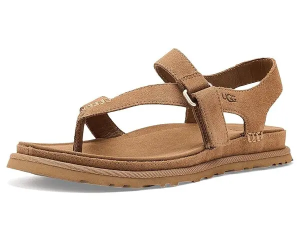 UGG Goldengaze Toe Post Sandals - Brown