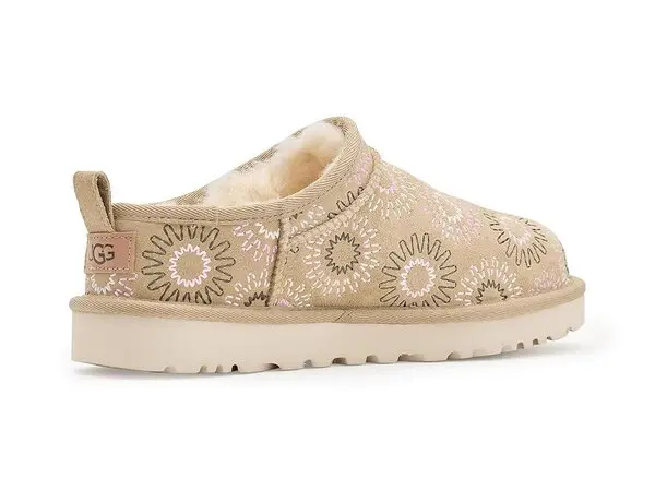 UGG Classic Micro Sun Stitch Embroidered Slip-on Boots - Taupe