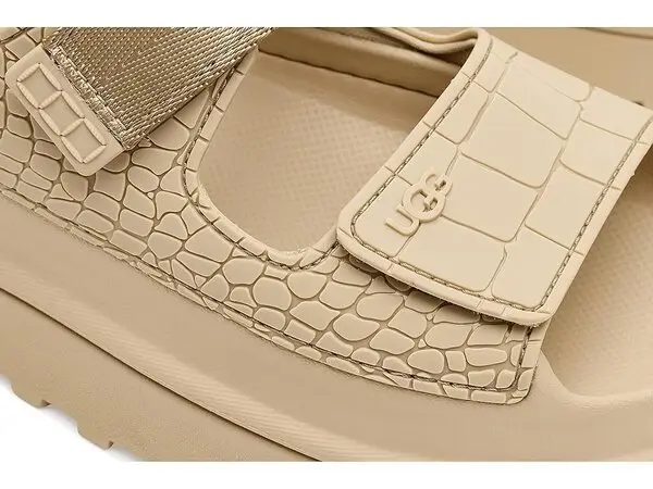 UGG Goldenglow Embossed Sandals - Taupe