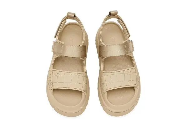 UGG Goldenglow Embossed Sandals - Taupe