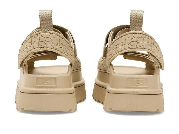 UGG Goldenglow Embossed Sandals - Taupe