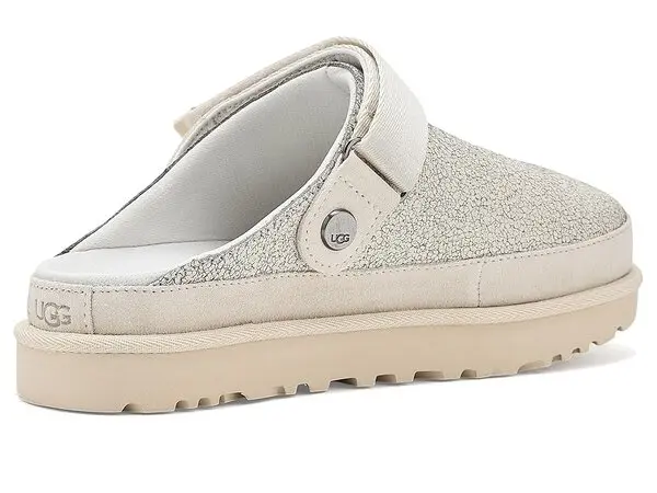 UGG Goldenstar Crackle Clogs Textured Leather Slip-ons