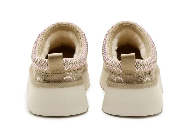 UGG Tazz Sun Stitch Embroidered Suede Slippers