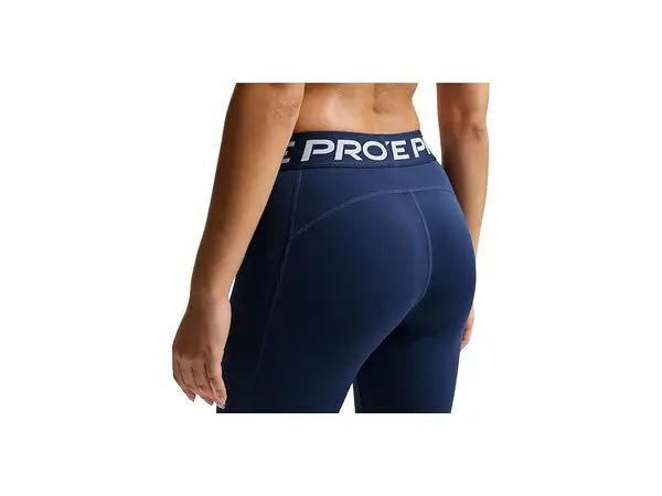 Nike Pro Mid-rise Full-length Leggings Workout /white - Navy