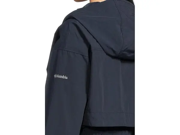 Columbia Water-resistant Hooded Jacket With Drawstring Waist - Navy
