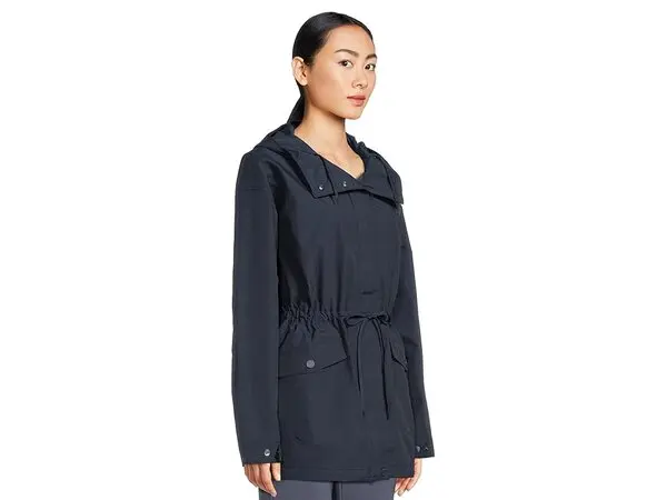 Columbia Water-resistant Hooded Jacket With Drawstring Waist - Navy