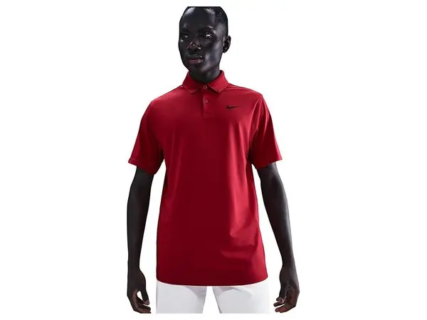 Nike Dri-fit Good Polo Short Sleeve Solid Clothing - Red