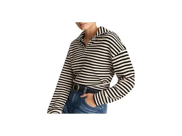 Madewell Half Zip Stripe Jacket