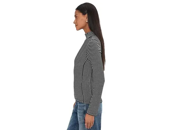 Madewell Stripe Coverstitch Turtleneck