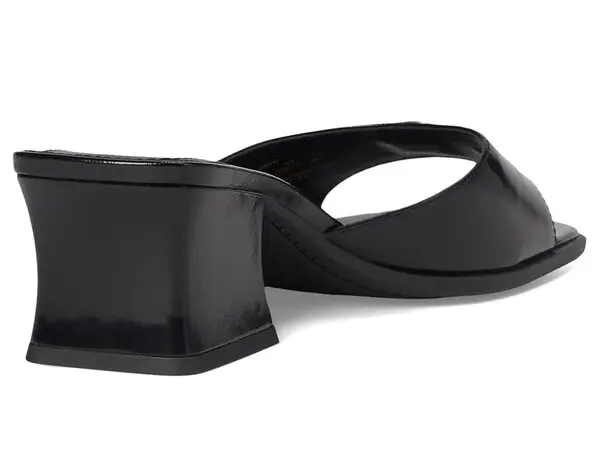 COACH Sculpted C Leather Block Heel Sandals