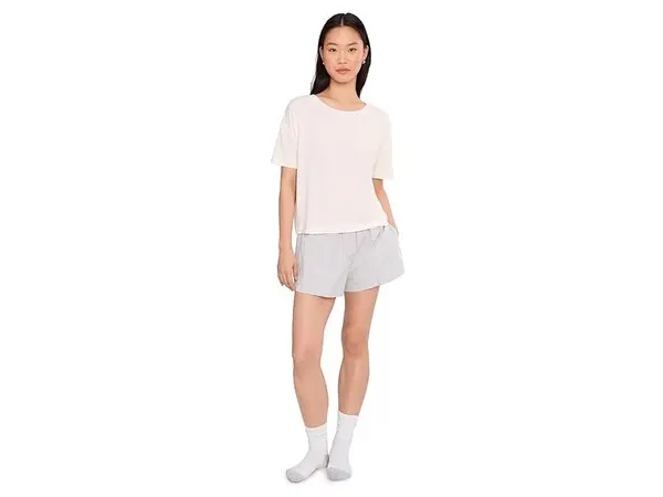 Eberjey Gisele Modal T-shirt Jumpsuit - Bone