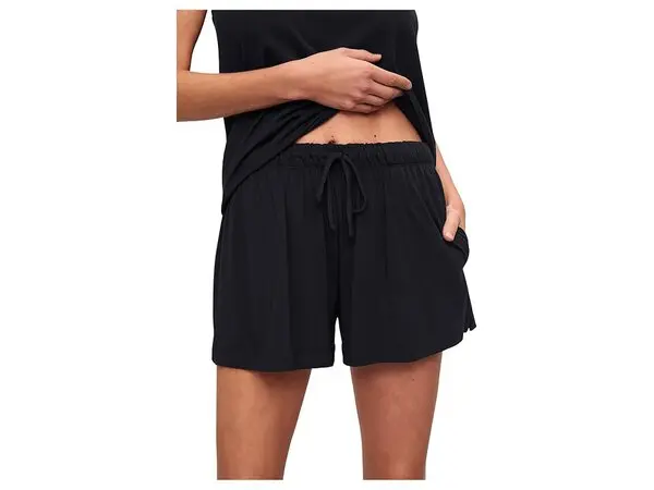 Eberjey Gisele Relaxed Fit Shorts - Black