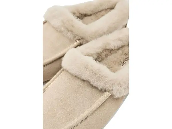 UGG Ansley Mule Suede Slippers - Beige