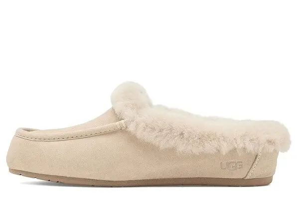 UGG Ansley Mule Suede Slippers - Beige