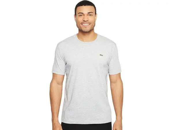 Lacoste Sport Short Sleeve Technical Jersey Tee Shirt T Shirt - Gray