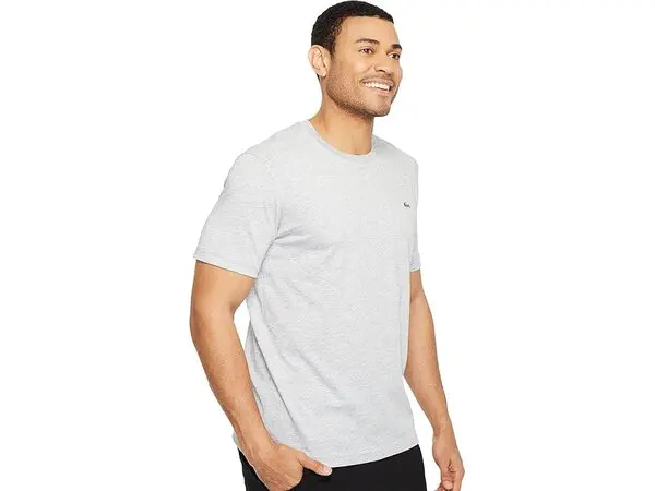 Lacoste Sport Short Sleeve Technical Jersey Tee Shirt T Shirt - Gray