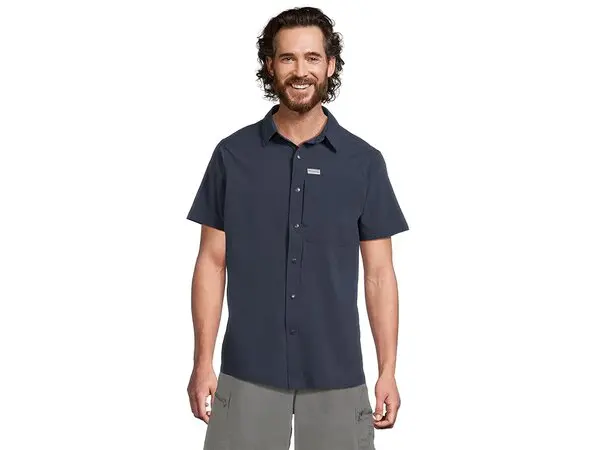 Columbia Sage Peak Woven Short Sleeve Shirt Clothing - Navy