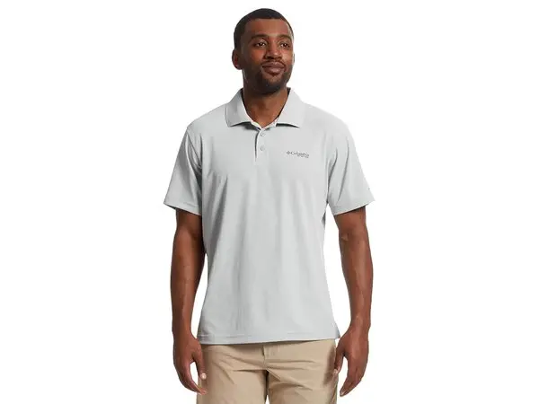 Columbia Freezer Polo Short Sleeve Knit Shark - Gray