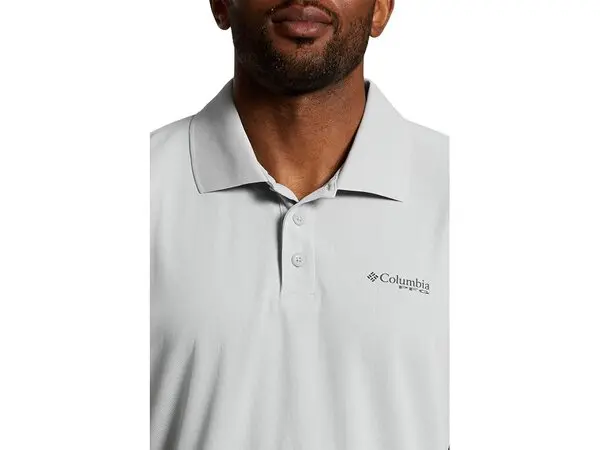 Columbia Freezer Polo Short Sleeve Knit Shark - Gray
