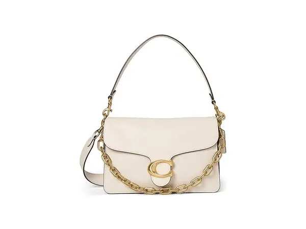 COACH Chain Tabby Shoulder Bag - White