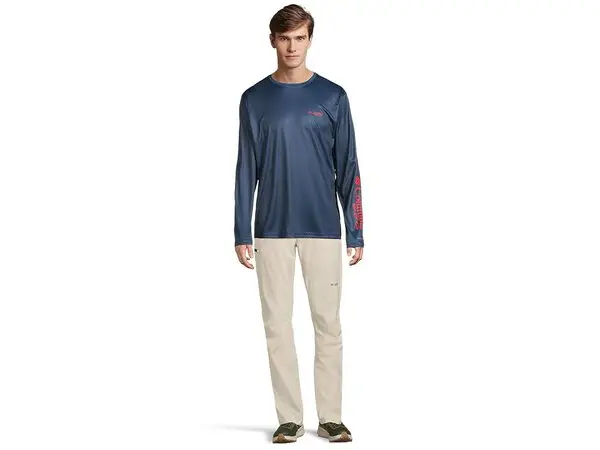 Columbia Terminal Tackle Pfg High Side Long Sleeve Clothing Collegiate /pfg High Side Dorado - Navy