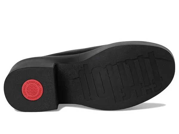Fitflop Leather Platform Heeled Mules