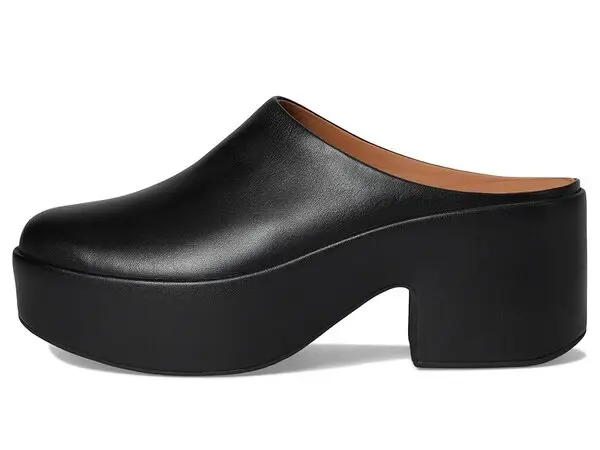 Fitflop Leather Platform Heeled Mules