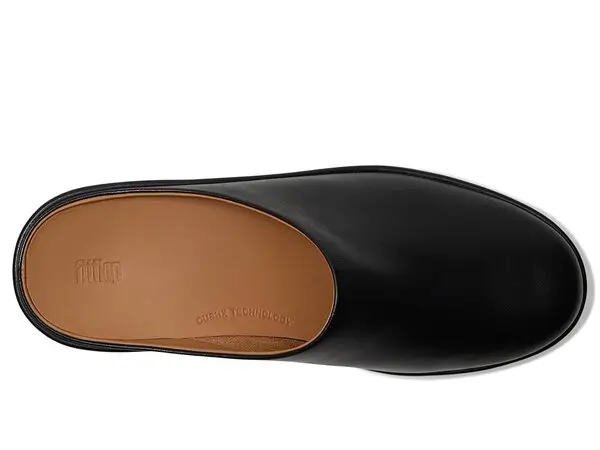 Fitflop Leather Platform Heeled Mules