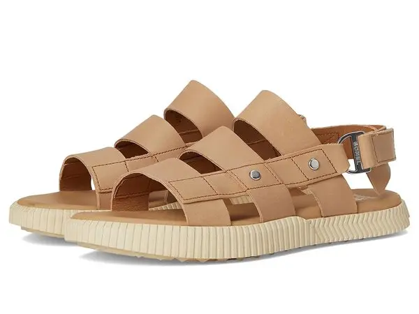 Sorel Ona Ave Slingback Flat Sandals - Brown