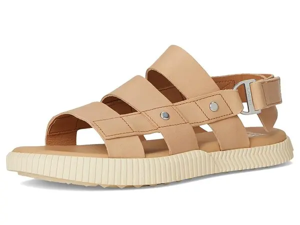 Sorel Ona Ave Slingback Flat Sandals - Brown