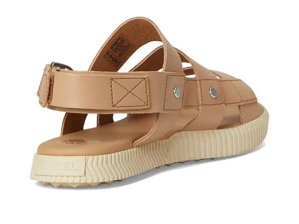 Sorel Ona Ave Slingback Flat Sandals - Brown