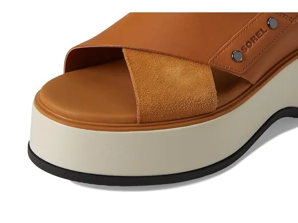 Sorel Dayspring Crisscross Platform Sandals - Gold