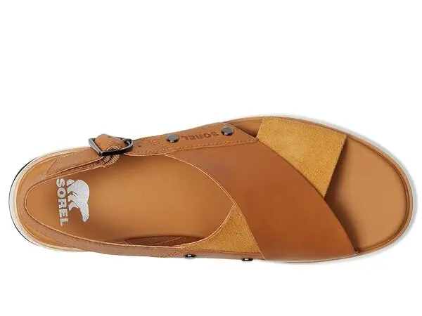 Sorel Dayspring Crisscross Platform Sandals - Gold