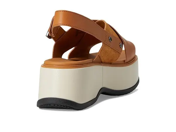 Sorel Dayspring Crisscross Platform Sandals - Gold