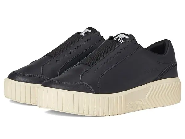 Sorel Slip-on Sneakers With Suede Upper And Lug Sole - Black