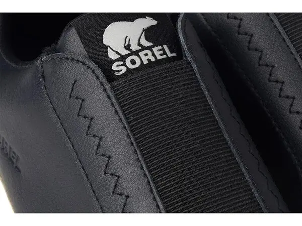 Sorel Slip-on Sneakers With Suede Upper And Lug Sole - Black